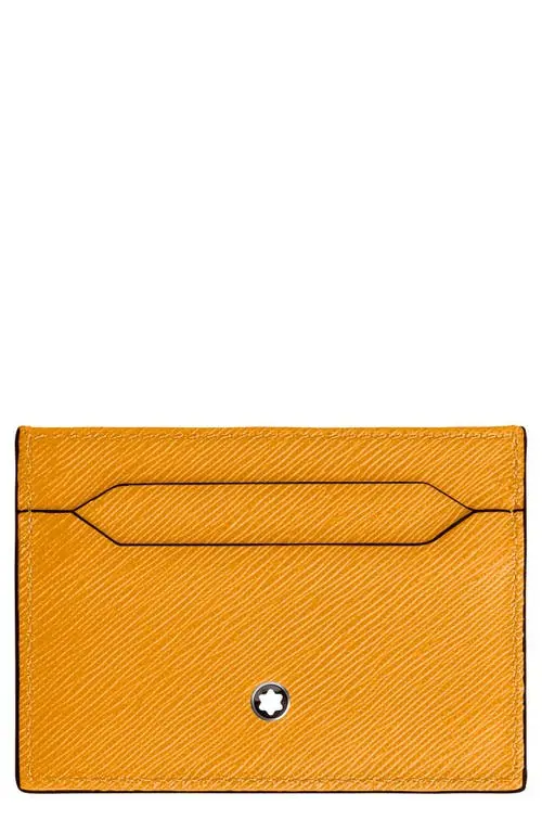 Montblanc Sartorial Leather Card Holder - Yellow