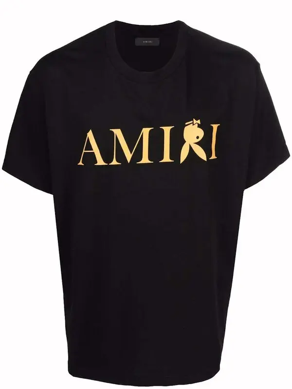 Amiri Reverse Bunny T-shirt - Black/gold