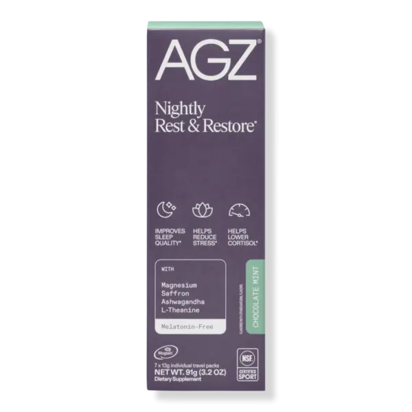 AG1 Agz Nightly Rest & Restore Sleep Supplement Chocolate Mint - One-color