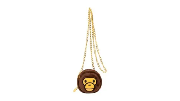 A BATHING APE Baby Milo Hard Mini Crossbody Bag - Brown