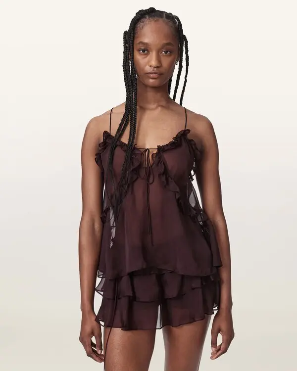 ALLSAINTS Nyx Silk Cami Top