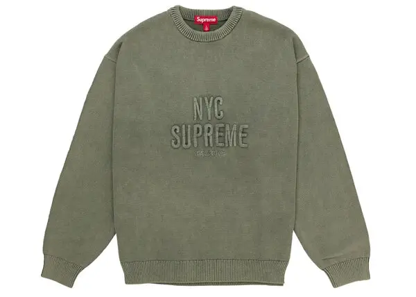 Supreme Overdyed Raised Sweater