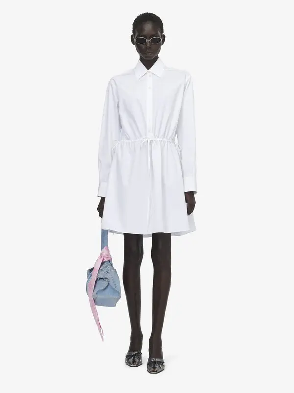 Alexander McQueen Tie Detail Shirt Dress