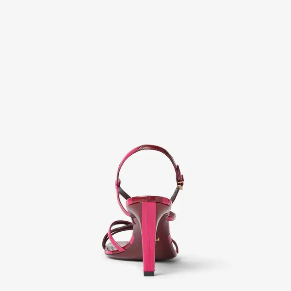 Fendi Strappy Sandals - Red