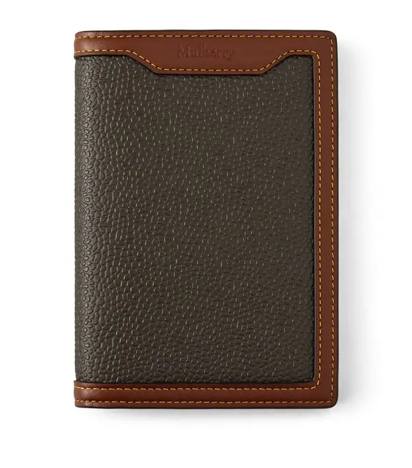 Mulberry Scotchgrain Passport Cover - Green