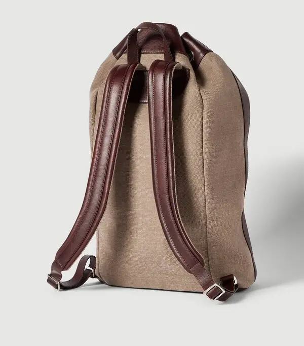 Brunello Cucinelli Cotton-linen Backpack