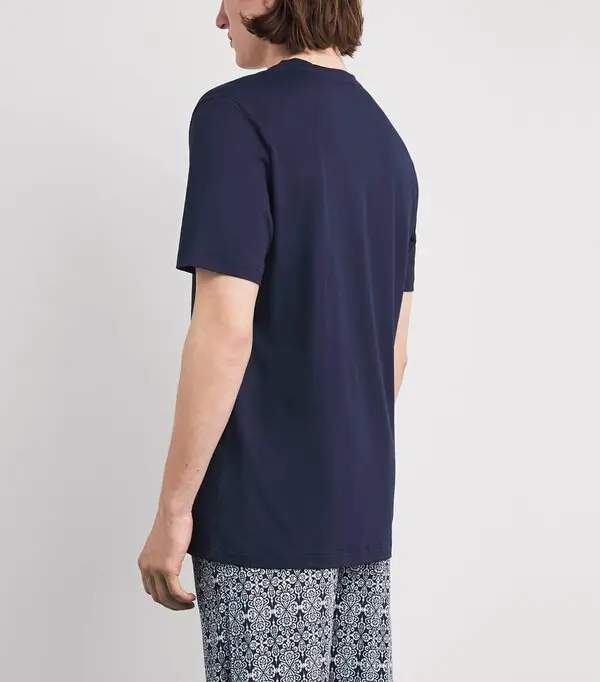 Hanro Cotton Night & Day T-shirt - Navy