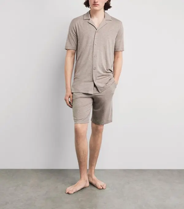 Hanro Casuals Short-sleeve Shirt - Beige