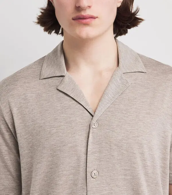 Hanro Casuals Short-sleeve Shirt - Beige