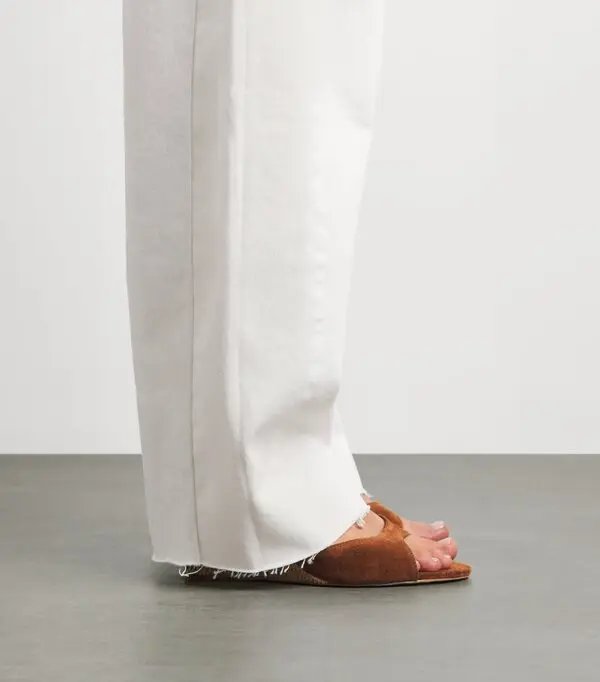 Sandro Barrel Leg Jeans - Beige
