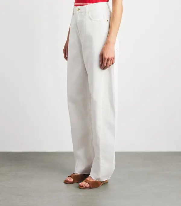 Sandro Barrel Leg Jeans - Beige