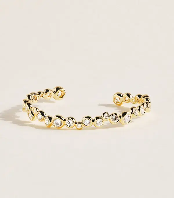 Alexis Bittar Plated Skinny Asterales Cuff Bracelet - Gold