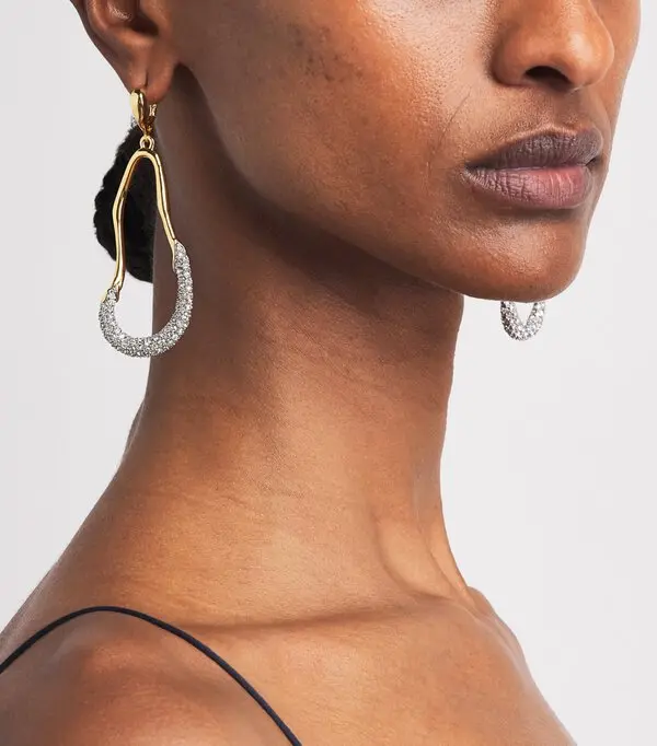 Alexis Bittar Plated Solanales Crystal Drop Earrings - Gold