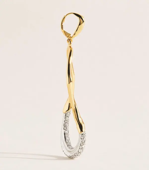 Alexis Bittar Plated Solanales Crystal Drop Earrings - Gold
