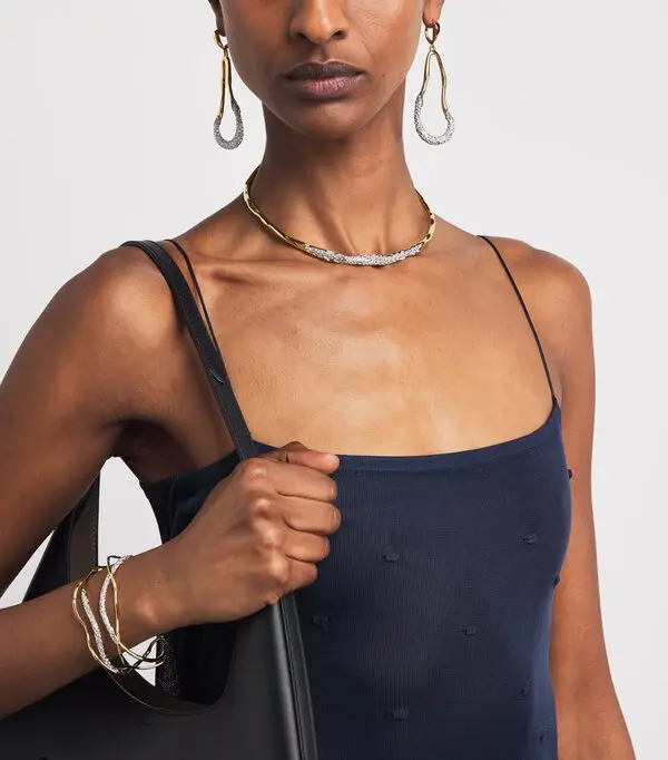Alexis Bittar Plated Solanales Crystal Drop Earrings - Gold