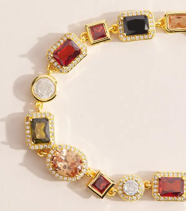 NIALAYA JEWELRY Plated Bracelet With Mixed Gemstones