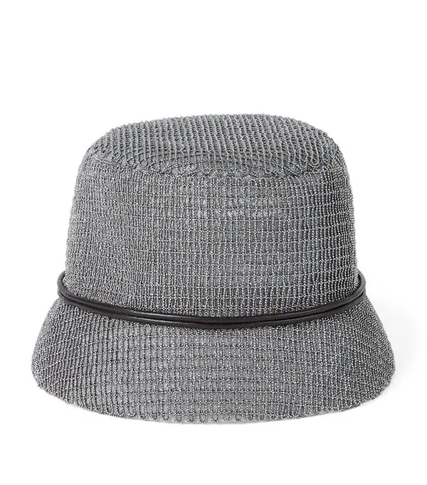 Brunello Cucinelli Monili Detail Bucket Hat - White