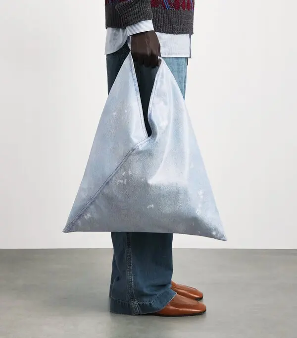 MAISON MARGIELA Denim-effect Japanese Tote Bag