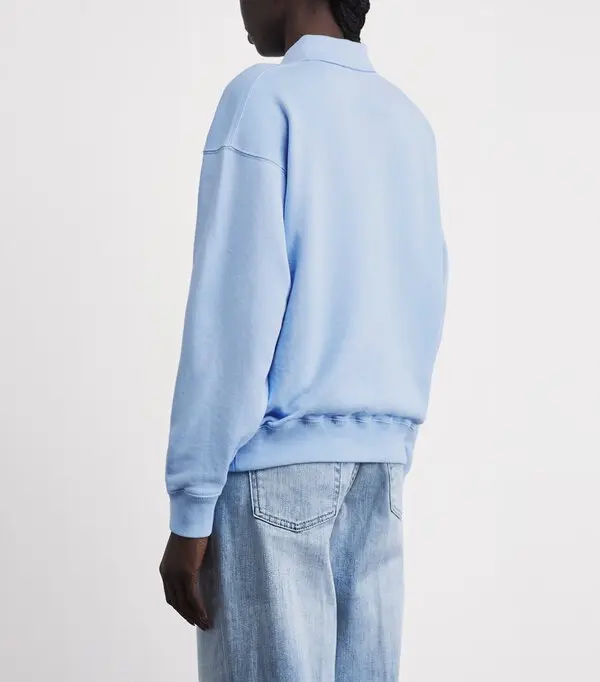 Polo Ralph Lauren Cotton-blend Polo Sweater - Blue