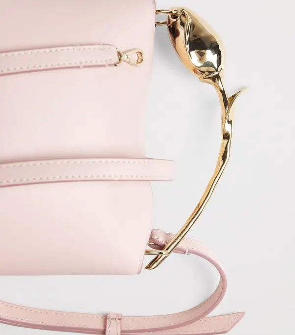 Erdem Mini Leather Bloom Top Handle Bag - Pink