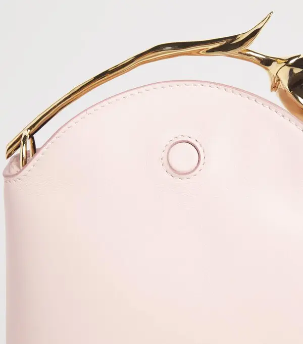 Erdem Mini Leather Bloom Top Handle Bag - Pink