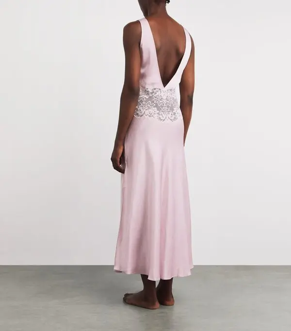 BOCAN Lace-trim Beatrice Slip Dress