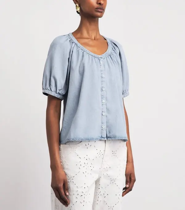 FRAME Scoop Neck Blouse