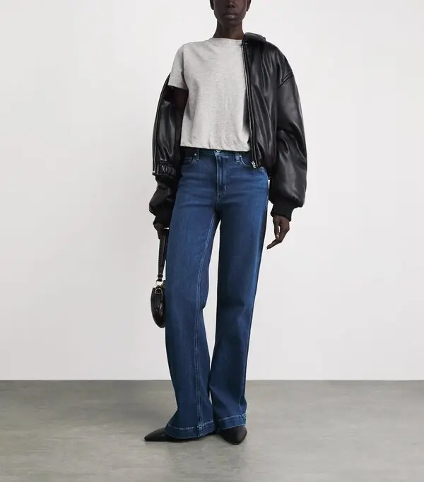 Paige Leenah Flared Jeans - Blue