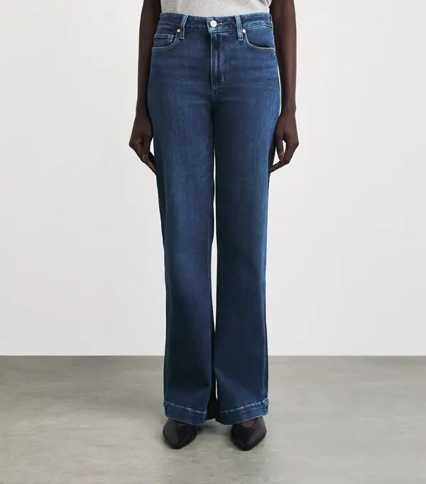 Paige Leenah Flared Jeans - Blue