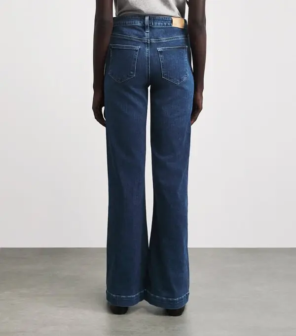 Paige Leenah Flared Jeans - Blue