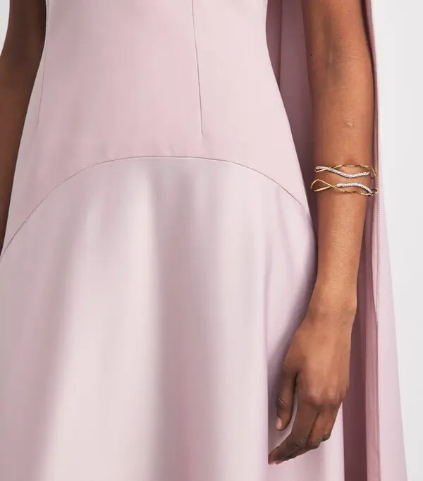 Solace London Draped Cece Gown - Pink