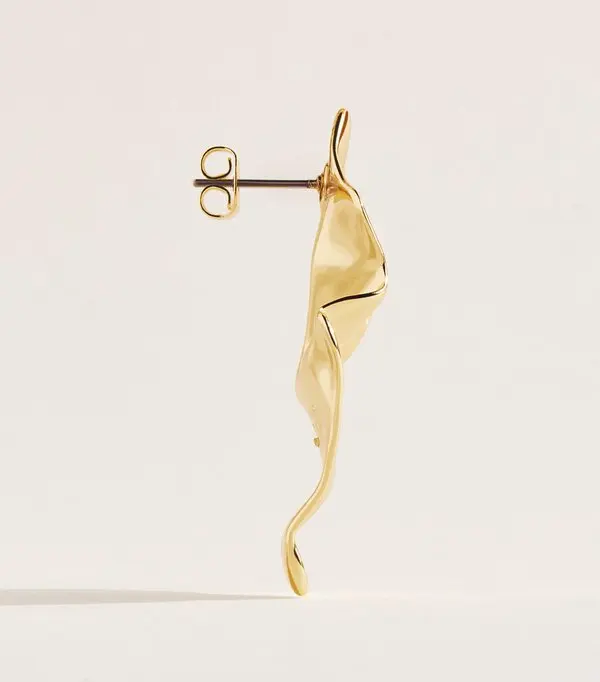 Alexis Bittar 14k Plated Crumpled Earrings - Gold