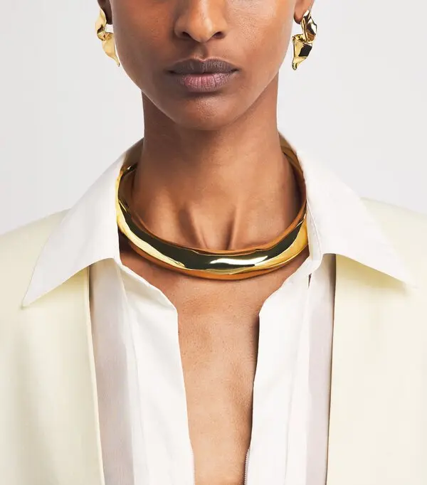 Alexis Bittar 14k Plated Crumpled Earrings - Gold