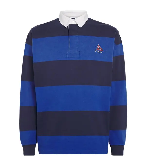 Polo Ralph Lauren Cotton Stripe Rugby Shirt - Blue