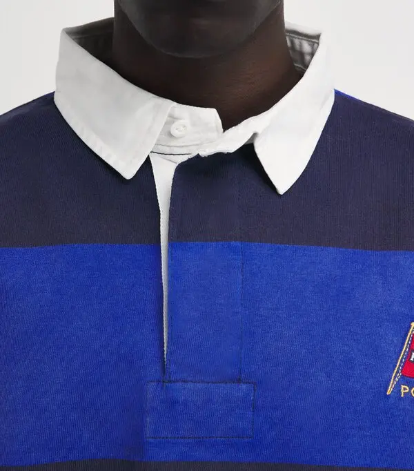 Polo Ralph Lauren Cotton Stripe Rugby Shirt - Blue