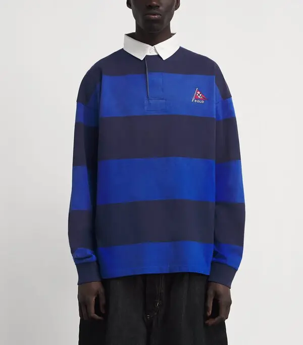 Polo Ralph Lauren Cotton Stripe Rugby Shirt - Blue
