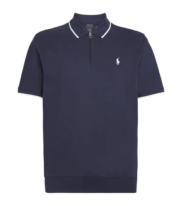 Polo Ralph Lauren Stretch-cotton Zip-up Polo Shirt