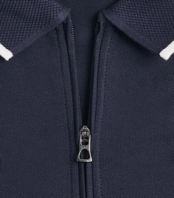 Polo Ralph Lauren Stretch-cotton Zip-up Polo Shirt