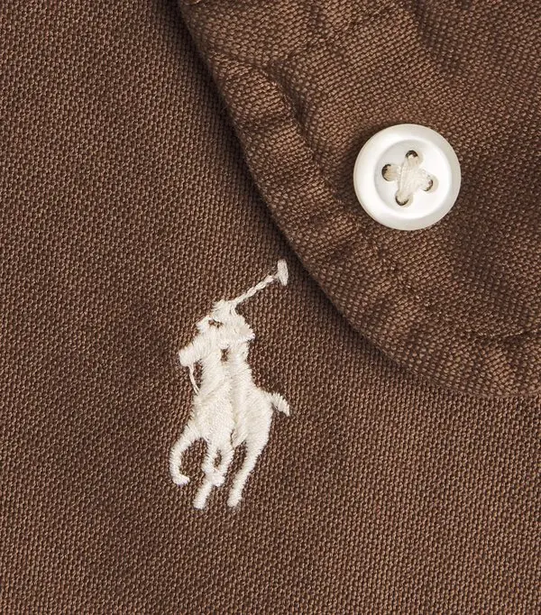 Polo Ralph Lauren Cotton Garment-dyed Oxford Shirt - Brown