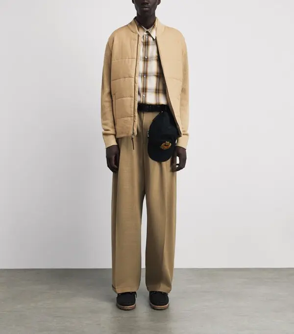 Polo Ralph Lauren Linen Blend Bomber Jacket - Beige