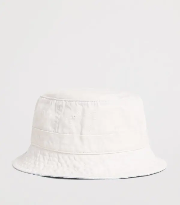 Polo Ralph Lauren Cotton Twill Polo Bear Bucket Hat - White