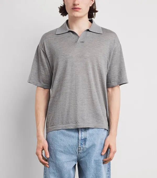 FRAME Wool-cashmere Superfine Polo Shirt - Brown