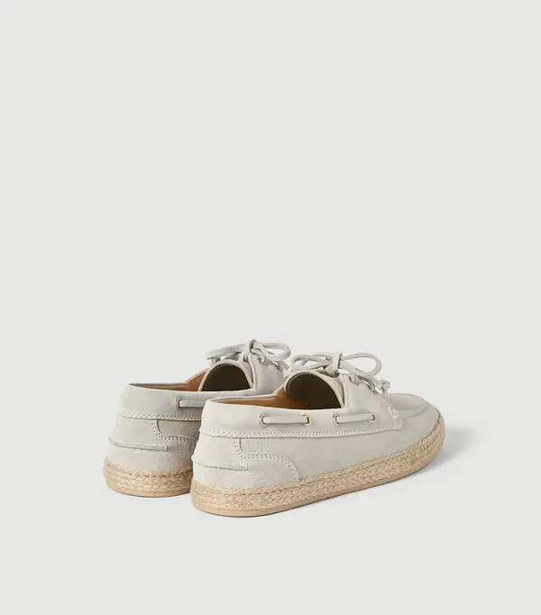 Brunello Cucinelli Suede Penny Loafer Espadrilles
