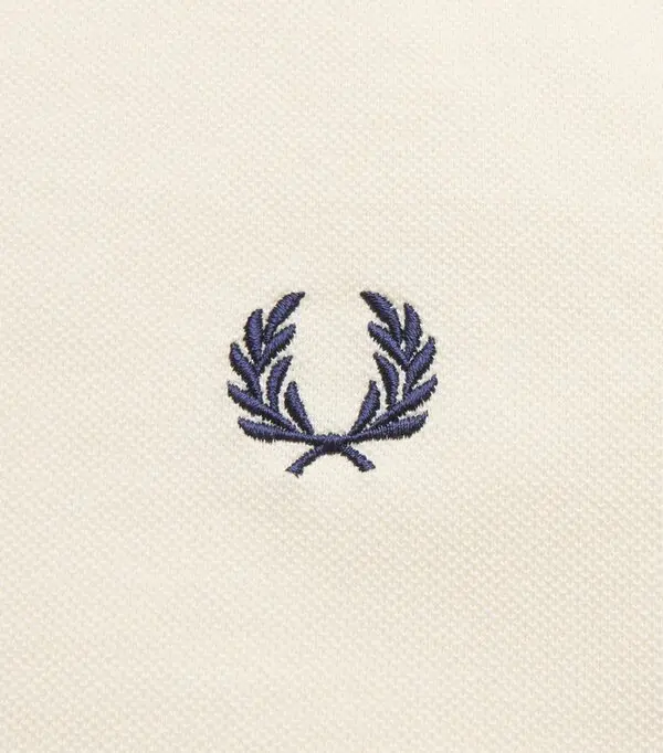 Fred Perry Cotton Twin Tipped Polo Shirt - Ivory
