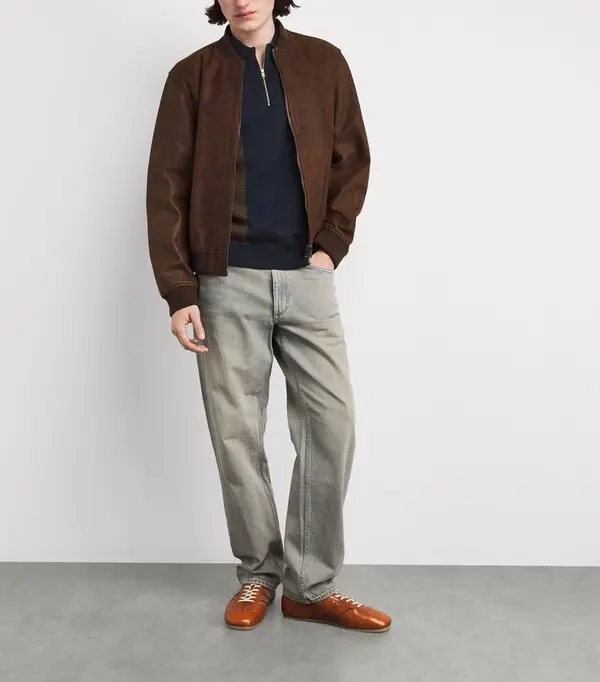 Fred Perry Cotton Panelled Zip-up Polo Shirt