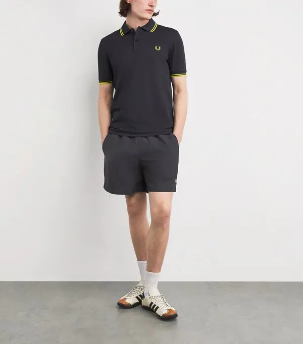 Fred Perry Embroidered Laurel Leaf Tennis Shorts