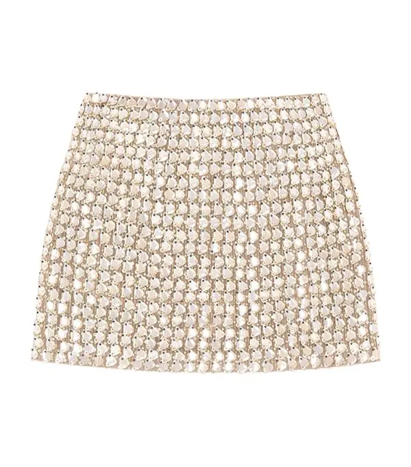 Valentino Garavani Embroidered Organza Mini Skirt