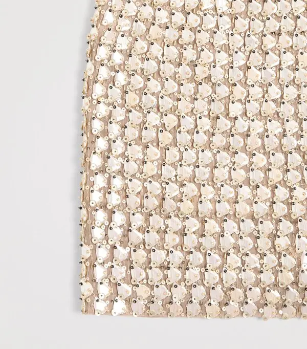 Valentino Garavani Embroidered Organza Mini Skirt
