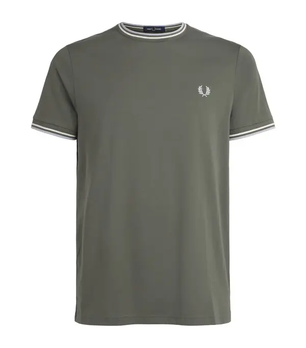 Fred Perry Cotton Twin Tipped T-shirt - Green
