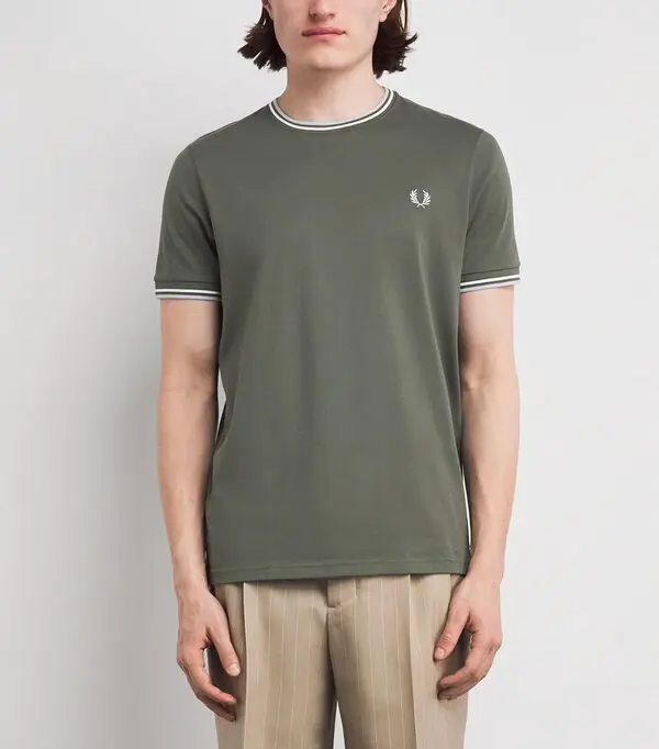 Fred Perry Cotton Twin Tipped T-shirt - Green